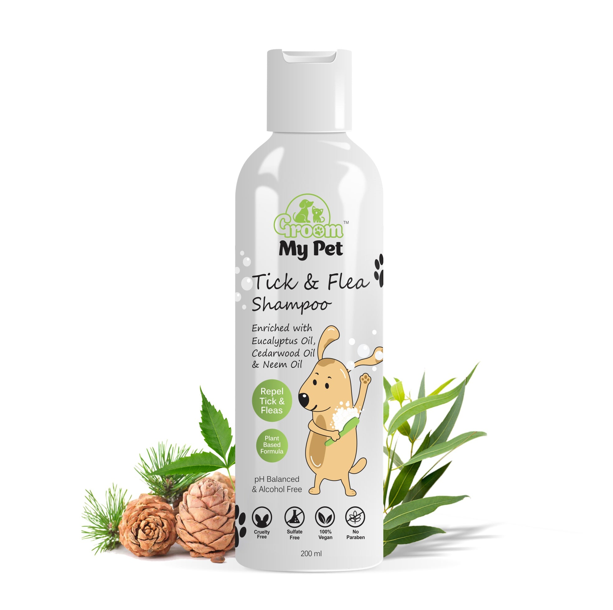 Tick & Flea Shampoo-200ml – GroomMyPet